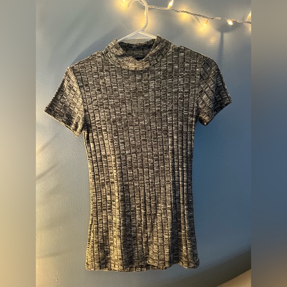 American Dream | Tops | Tight Fitting Mockneck Short Sleeve Shirt ...